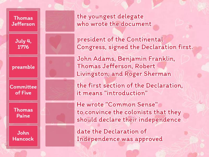 Declaration Review - Match up