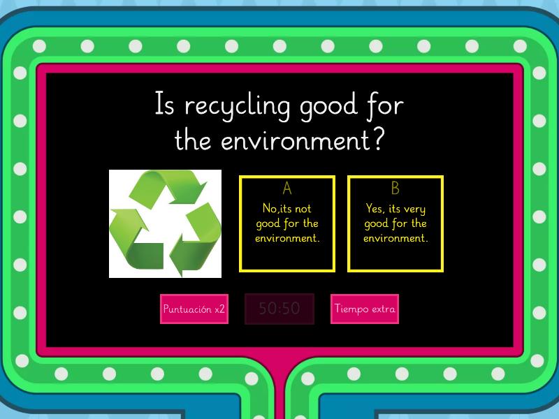 Unit 6: Environmentally Friendly. - Gameshow quiz