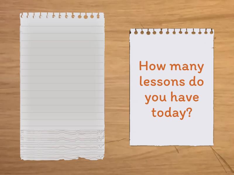 school (questions) - Random cards