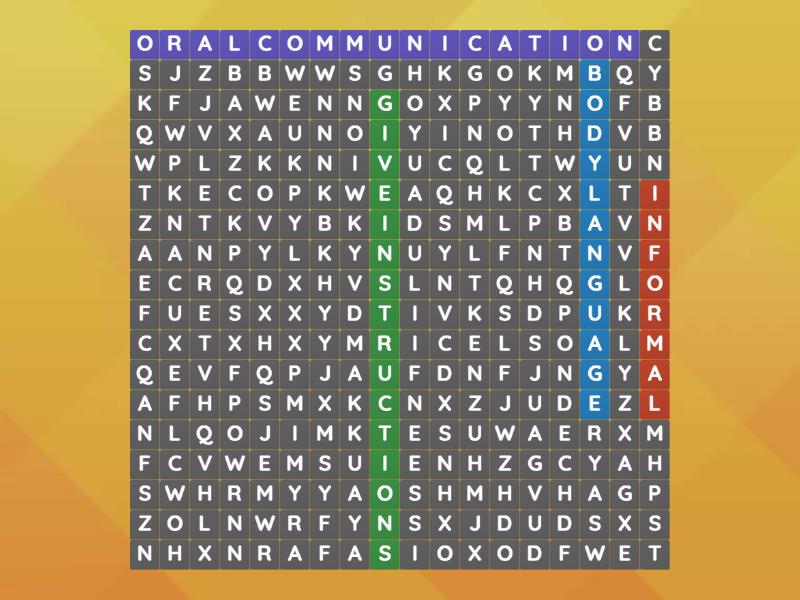 chapter1(communication in business) - Wordsearch