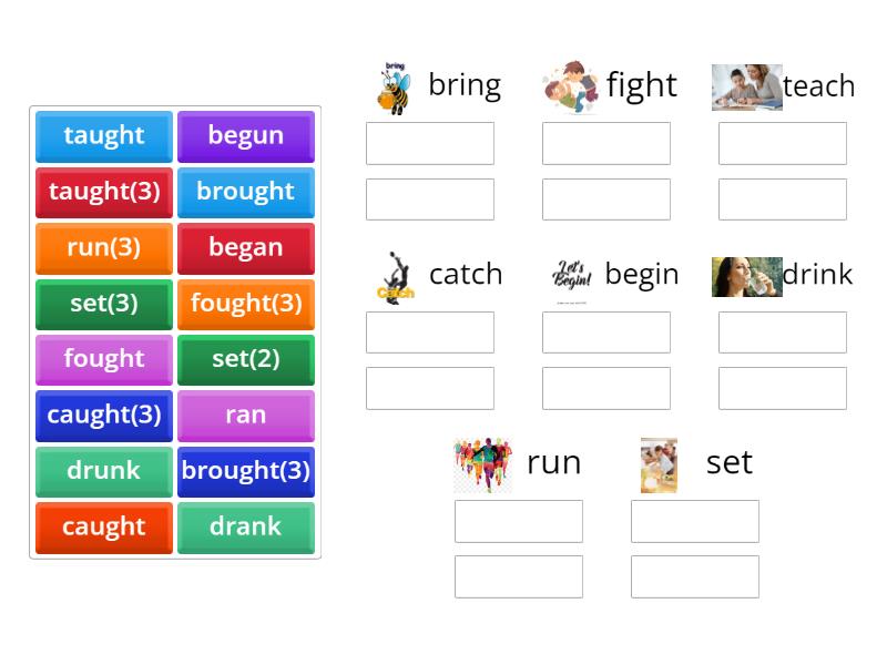 Irregular verbs - Group sort
