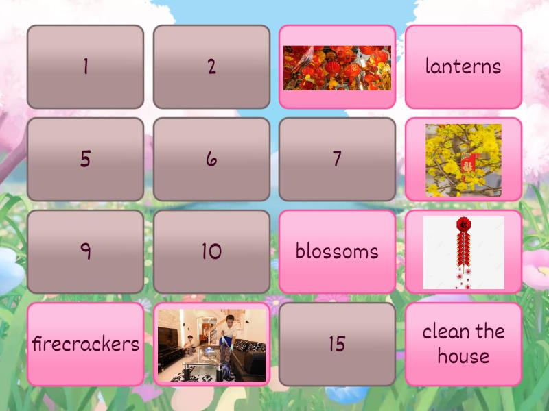 Tet Vocabulary - Matching pairs