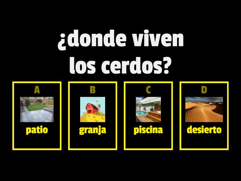 ¿Donde vive este animal? - Quiz