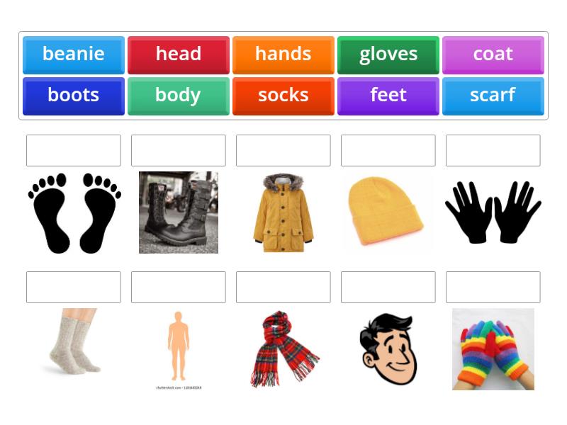 Super Heroes - Unit 4 - clothes + body parts - Match up