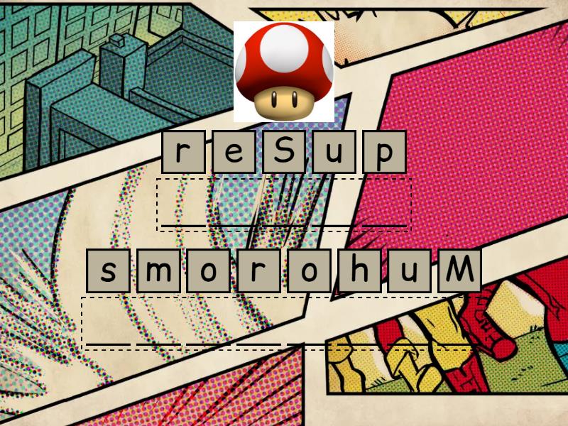 s and z Mario words - Anagram