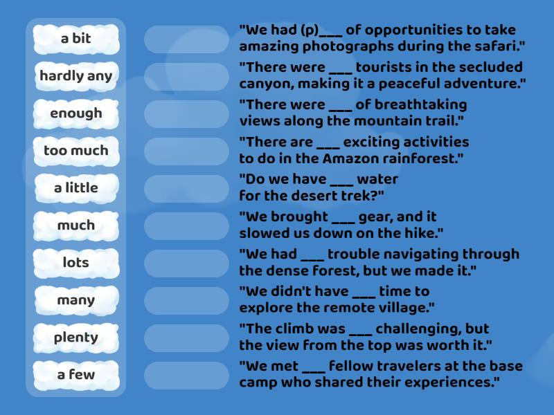 Quantifiers revision (B1) - Match up