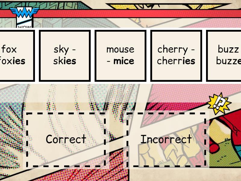 Week 3 Grammar Review: Plural Nouns - Speed sorting