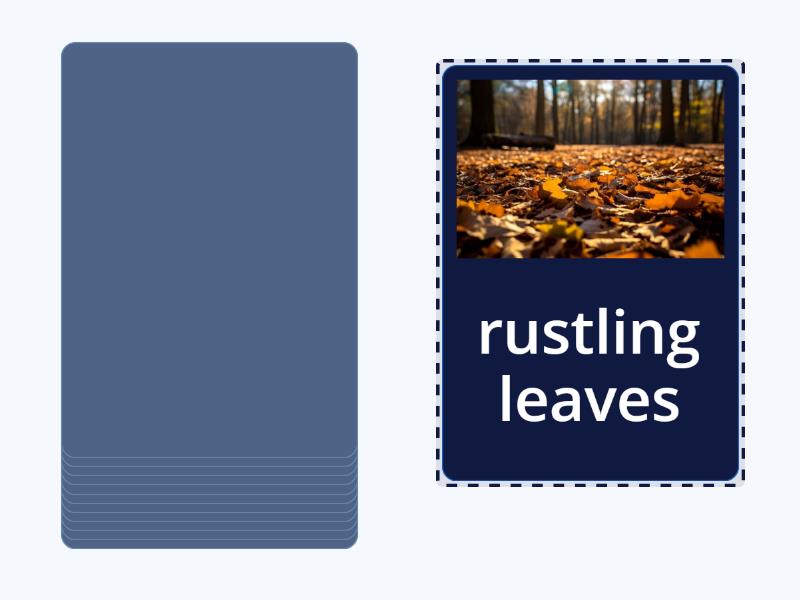 autumn sounds - Speaking cards