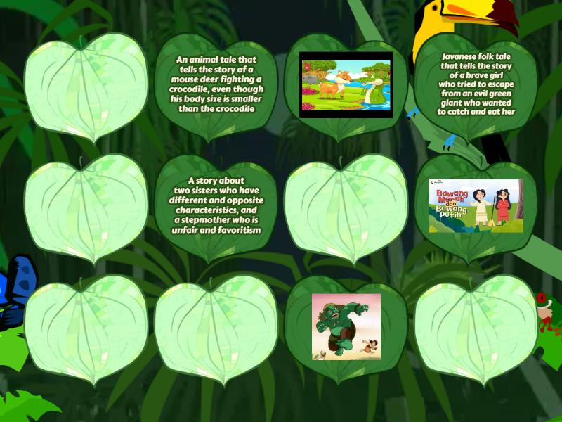 Narrative Text : Match the Story with The Picture - Matching pairs