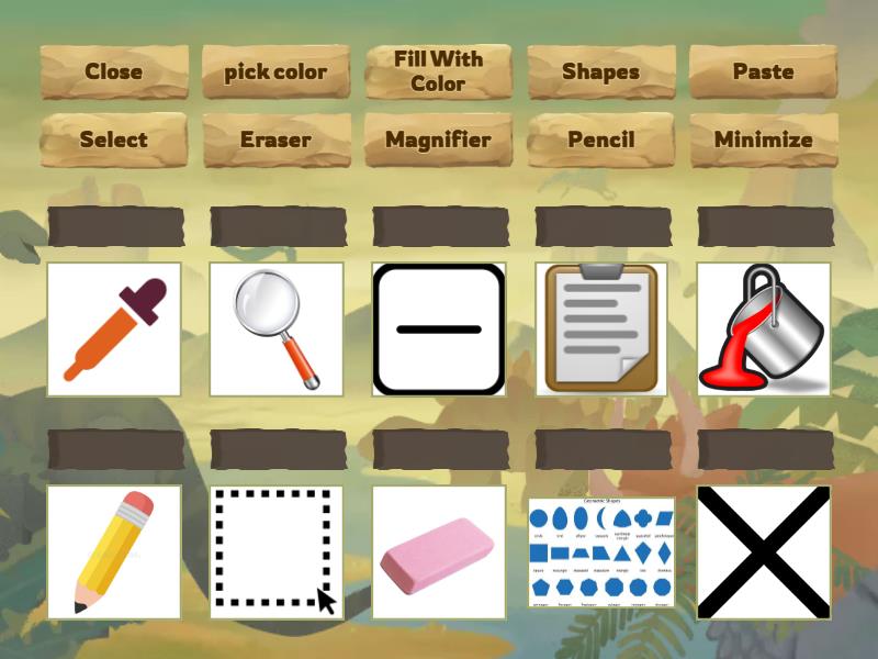 Ikon pada Paint - Match up