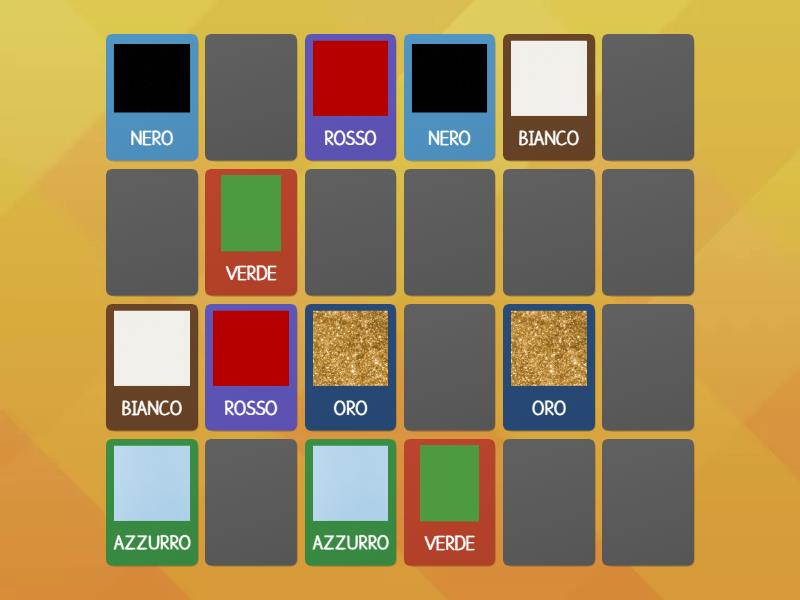 IL MEMORY DEI COLORI!!! - Matching pairs