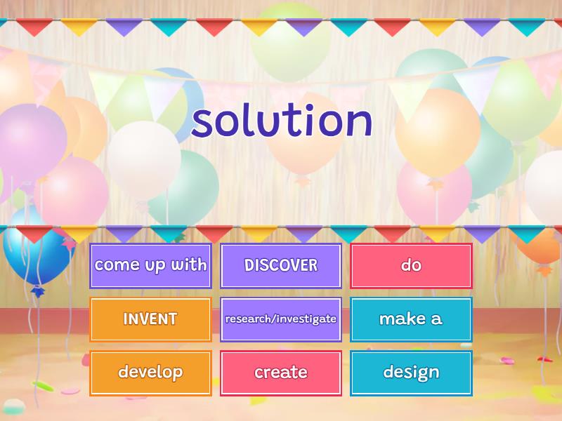 SCIENCE: verbs and nouns collocations. - Find the match
