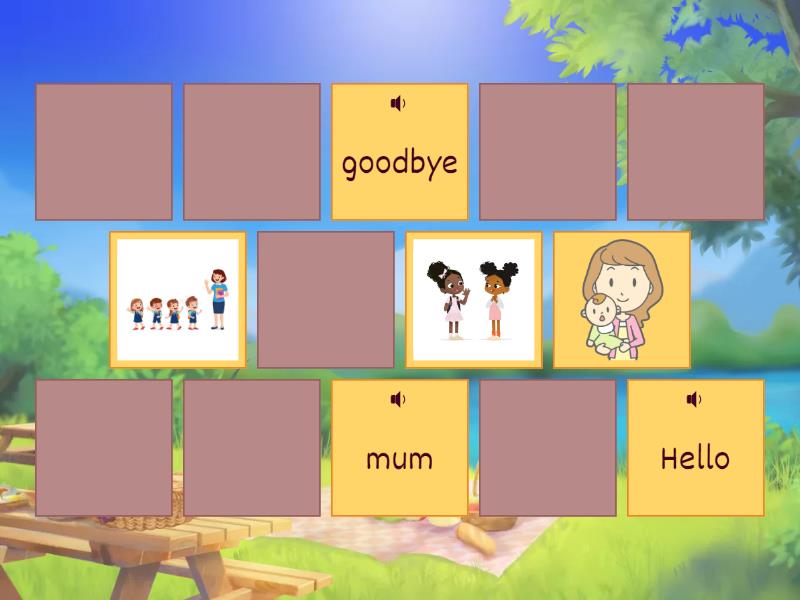 Smiles 1 unit 1-2 memory game - Parejas