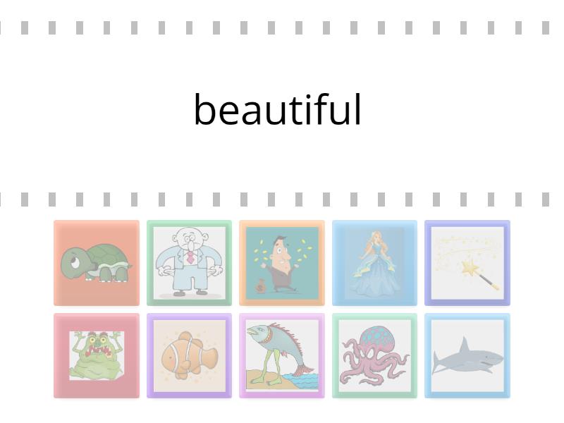 summer kids Fisherman lesson 1 adjectives + sea creatures vocab UlianaK ...