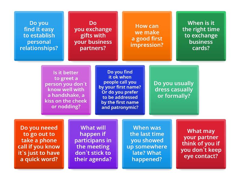 Communication strategies b1/speaking - Flip tiles