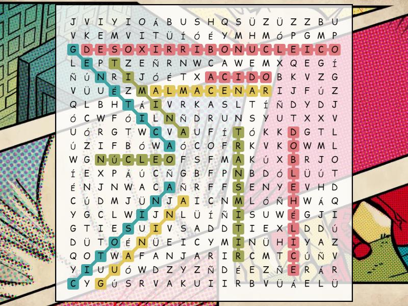 ADN - Sopa de letras