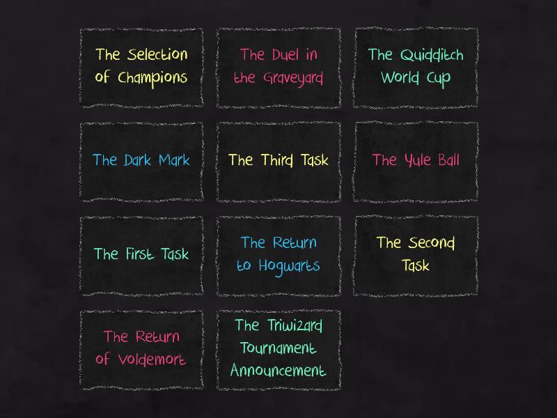 Harry Potter and the Goblet of Fire - Flip tiles