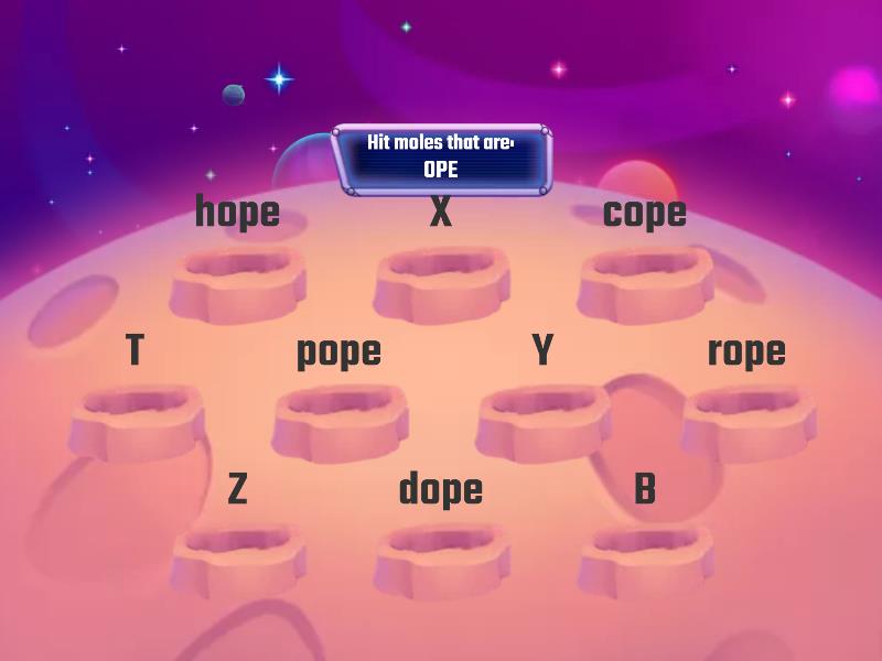 Fluency Whack OPE & OP Space - Whack-a-mole