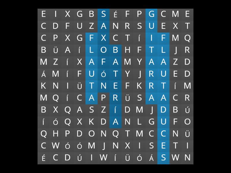 sopa de letra de instrumentos - Wordsearch