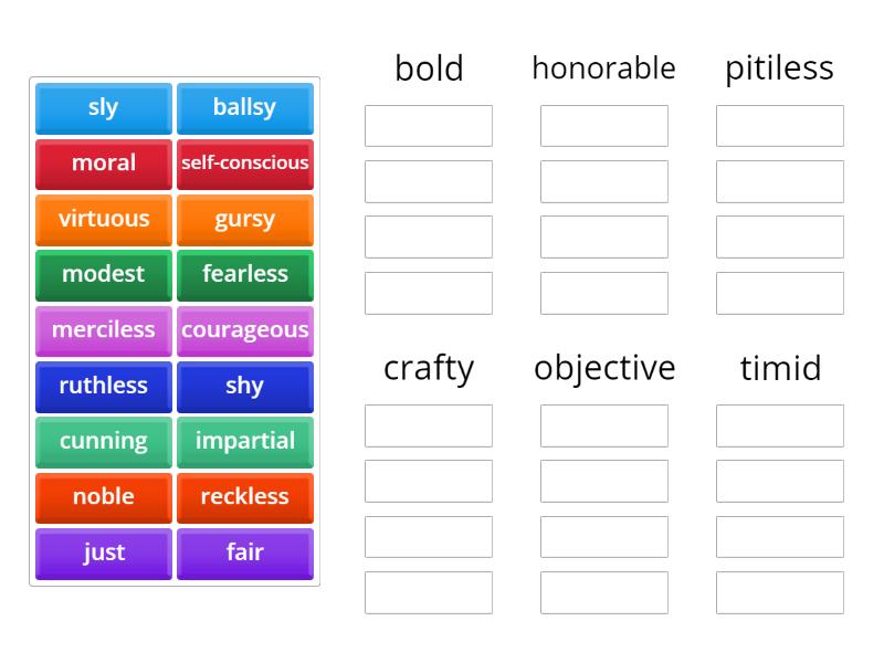 Group synonyms: - Group sort