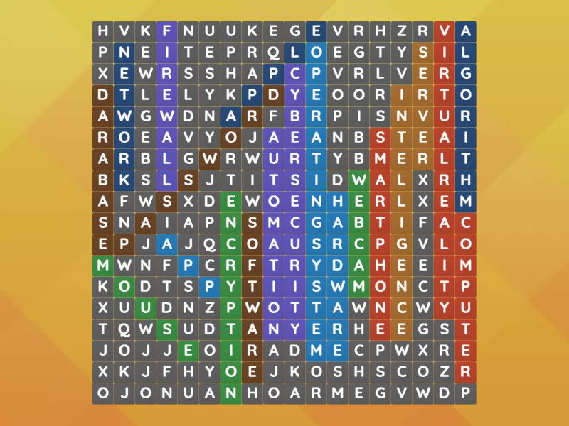 Word search - Sopa de letras