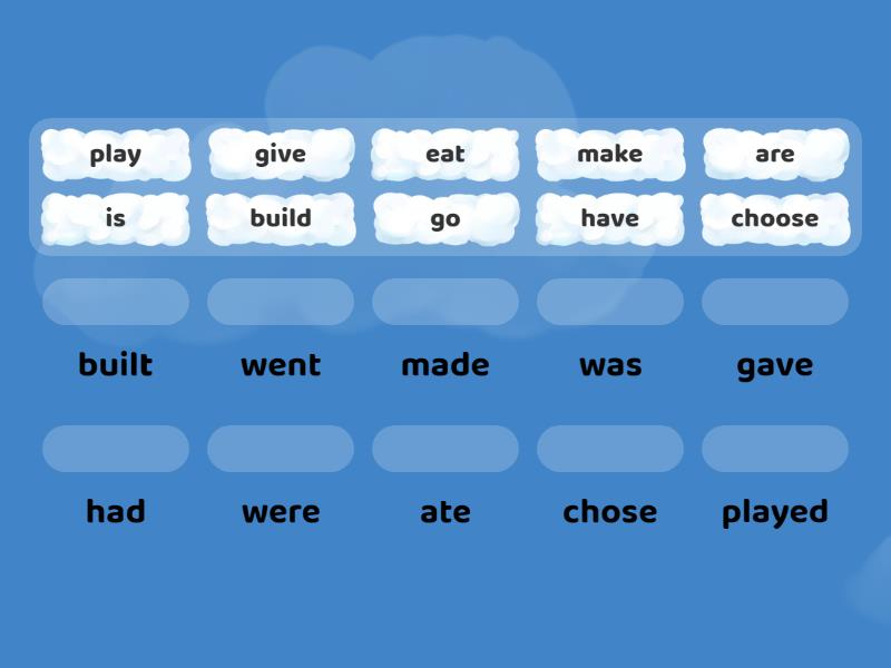 Simple Past. Irregular verbs. - Match up