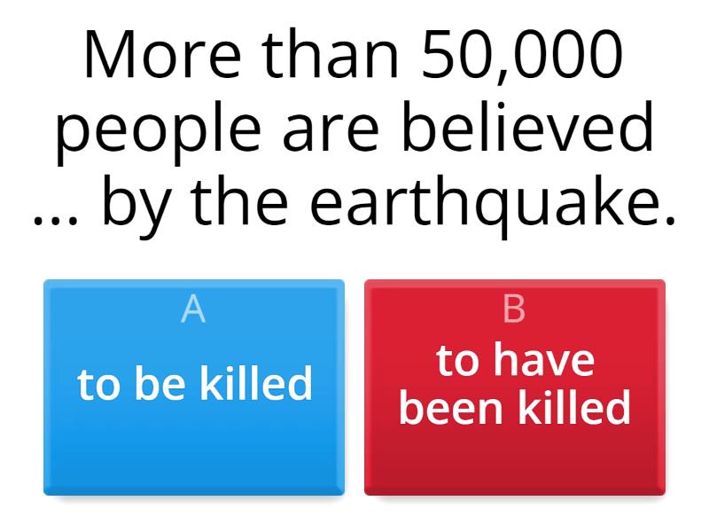 B2+ PASSIVE VOICE - impersonal structures - Quiz