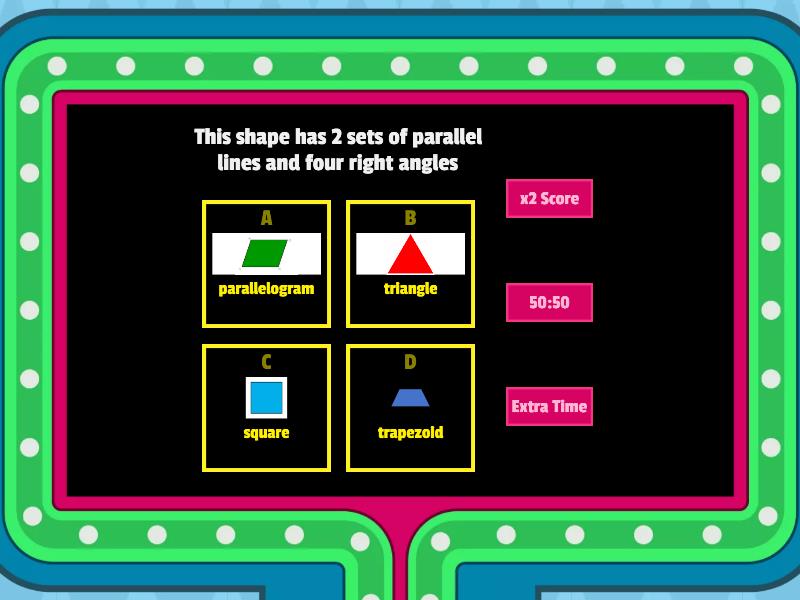 Geometry Review - Gameshow quiz