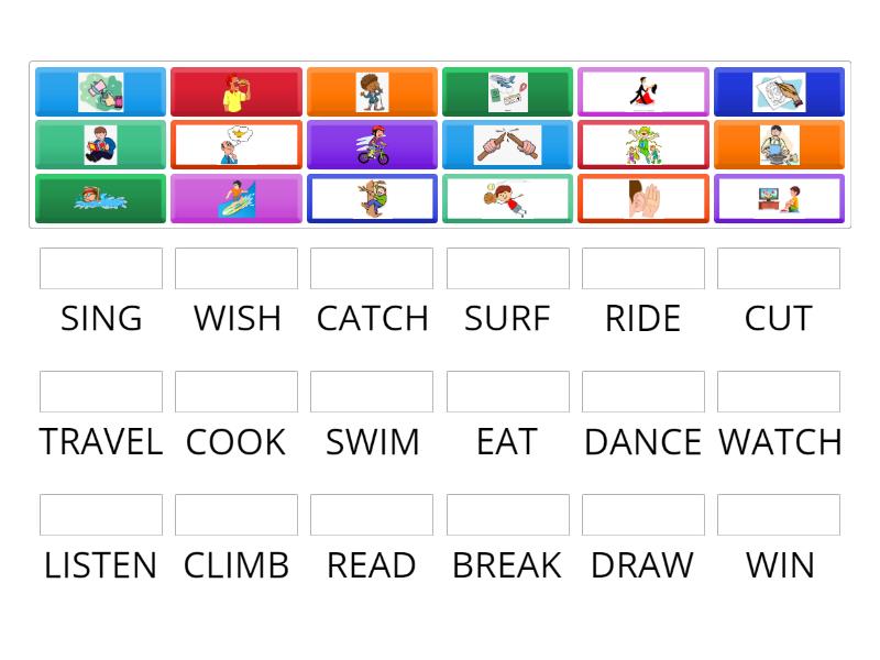 ACTION VERBS - Match up