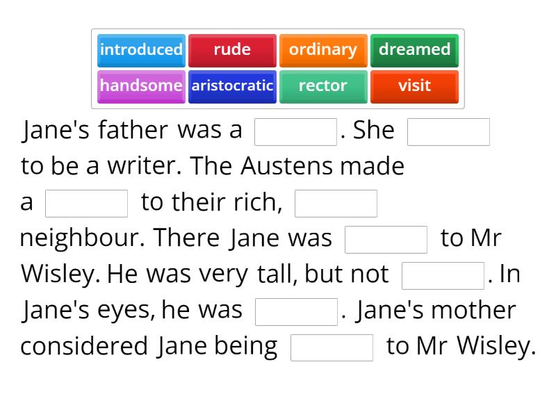 Becoming Jane_revision - Complete the sentence