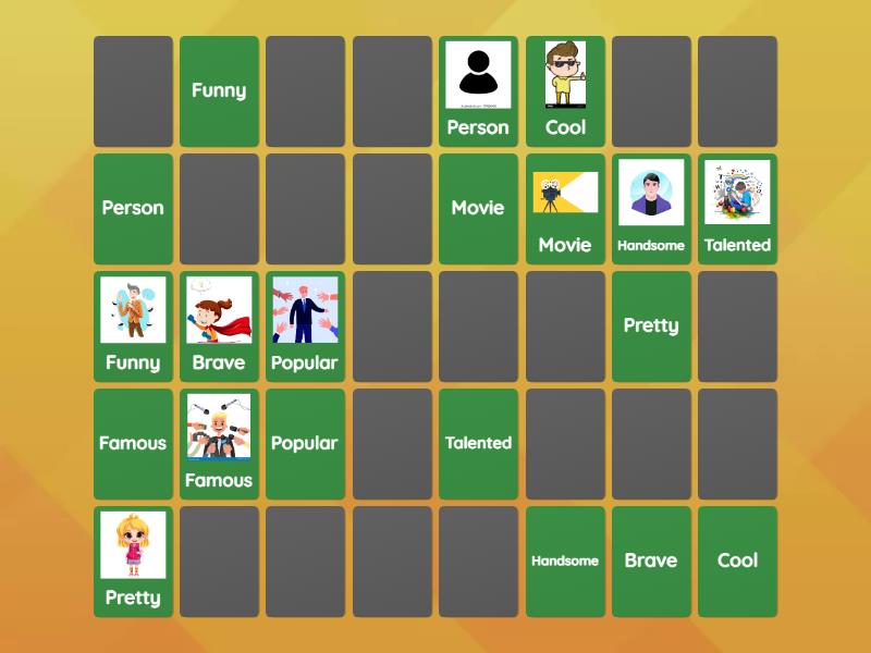 Vocabulary unit - Matching pairs
