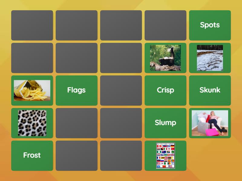 ccvcc memory game and s articulation - Matching pairs