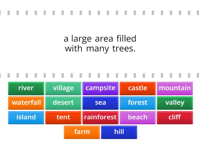 nature descriptions - Find the match