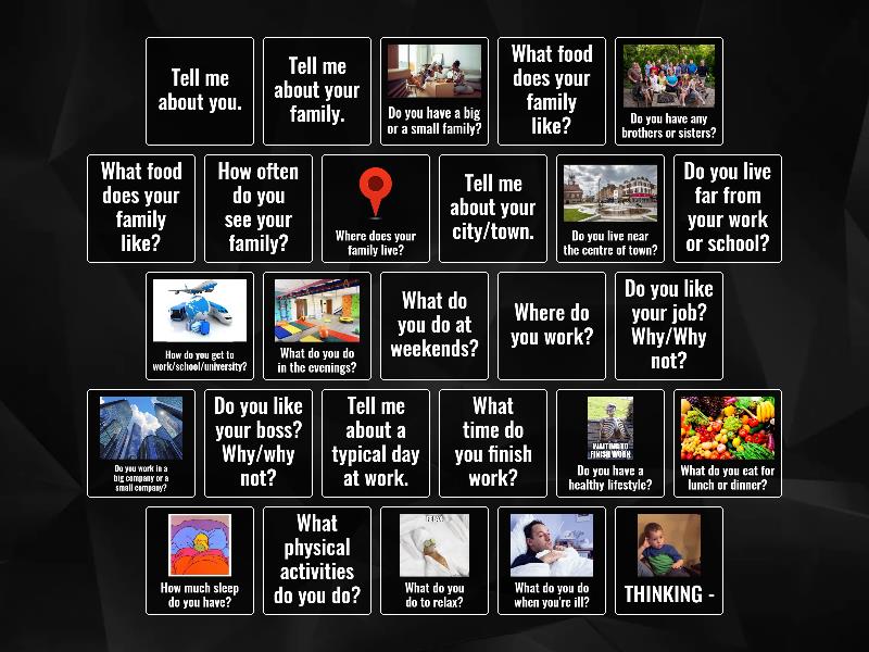 SPEAKING REVISION - Flip tiles