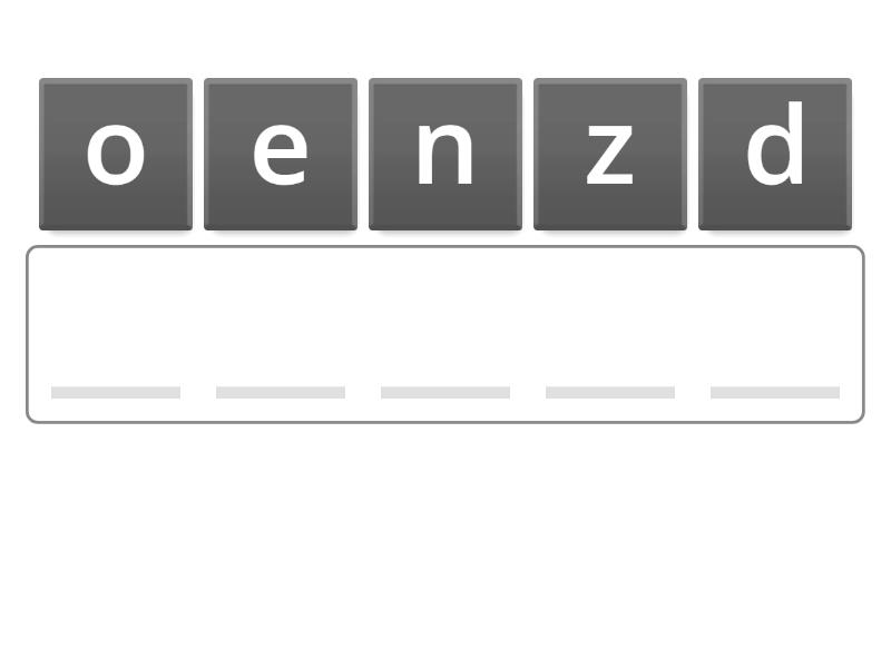 Unit 8 Spelling Words Lesson 1 - Anagrama
