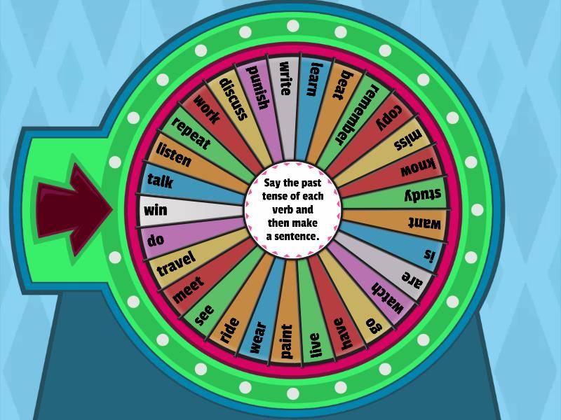 Simple Past Tense - Spin the wheel