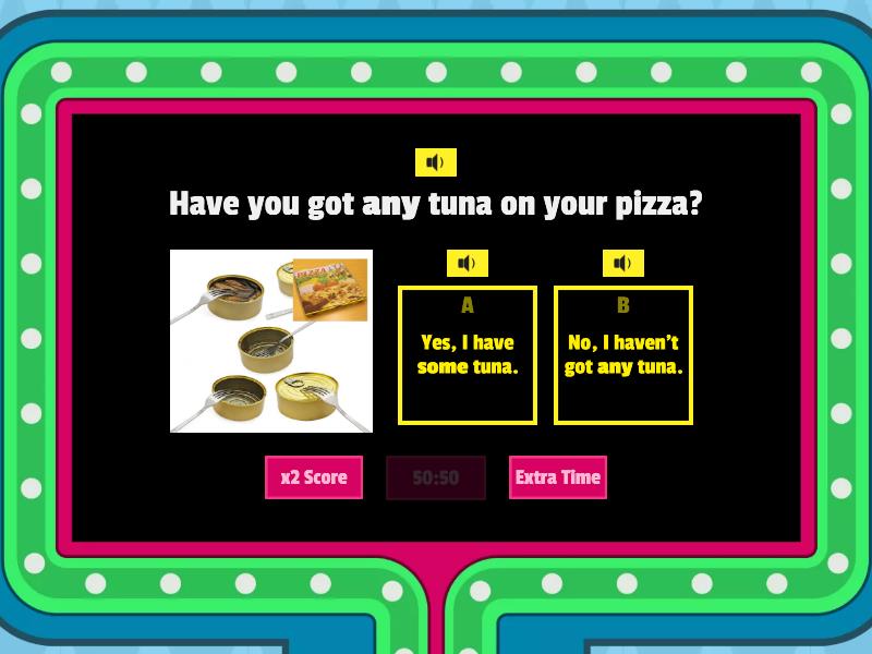 Choose the correct answer - Have you got any...? - Gameshow quiz
