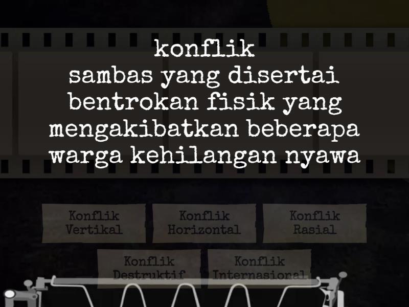 Cocokanlah contoh konflik sosial berikut dengan bentuk konflik yang ...