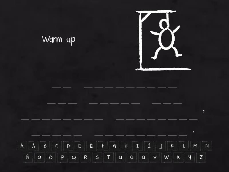 Lesson Planning Stages - Hangman