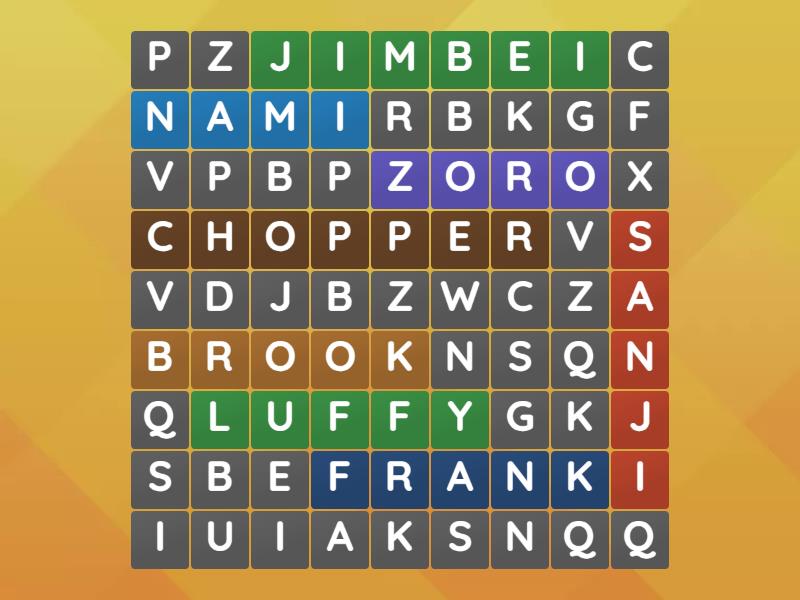 One Piece - Wordsearch