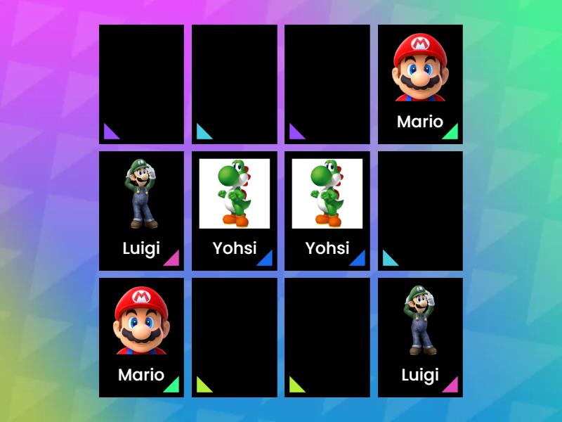 Memory di super Mario - Matching pairs