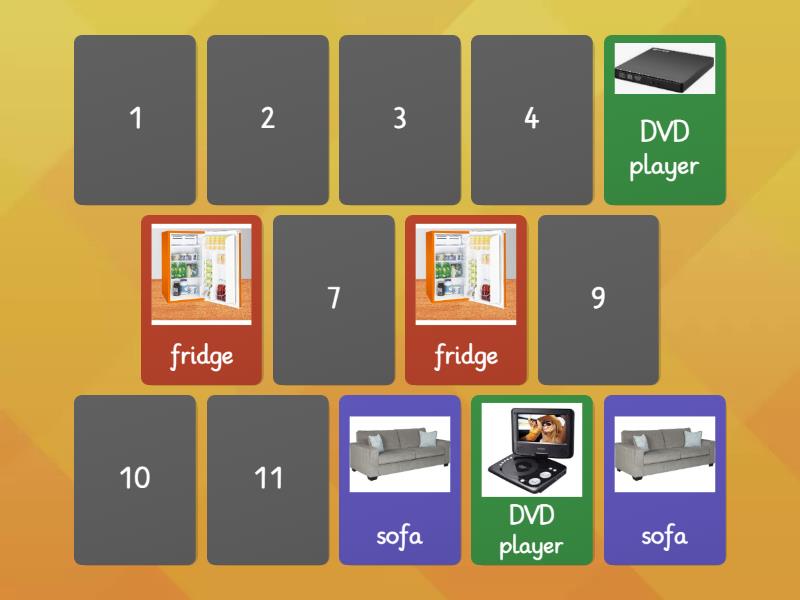 Household Items pairs - Matching pairs