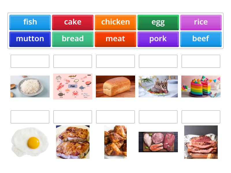 OPW2 explore 2-food-word - Match up