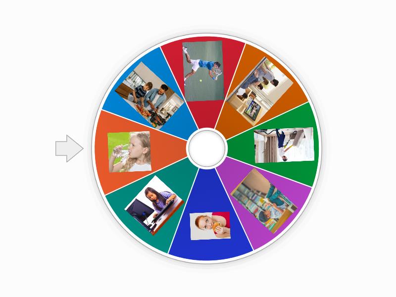 ACTION VERBS 3 - Spin the wheel