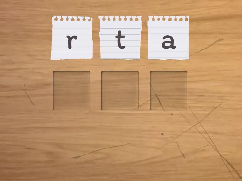 Third grade Unit 1 - Anagram