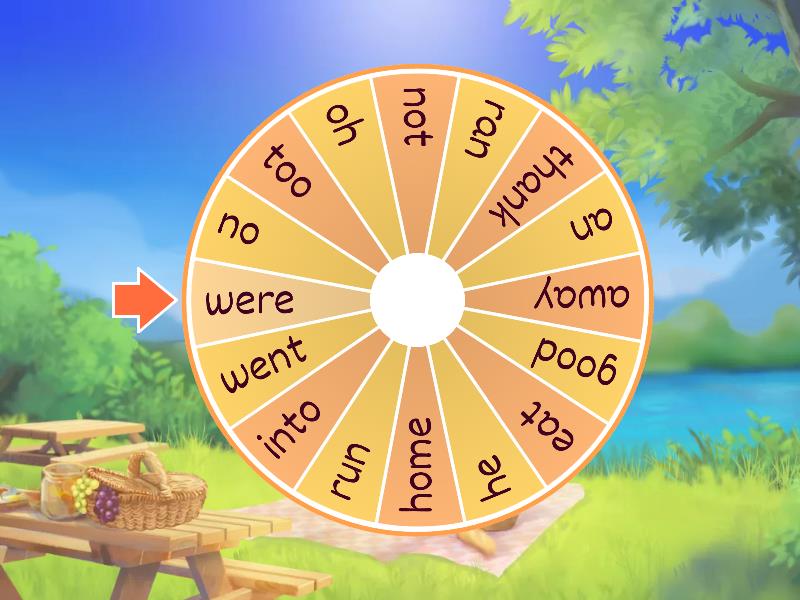 Tricky Word Wheel - Spin the wheel