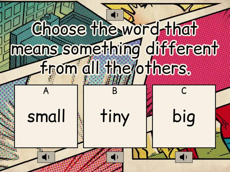 Antonym - Which Does Not Belong? - Quiz