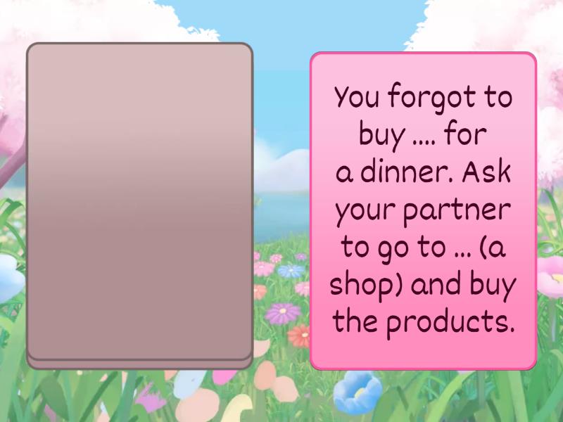 Speaking. Shopping - Speaking cards