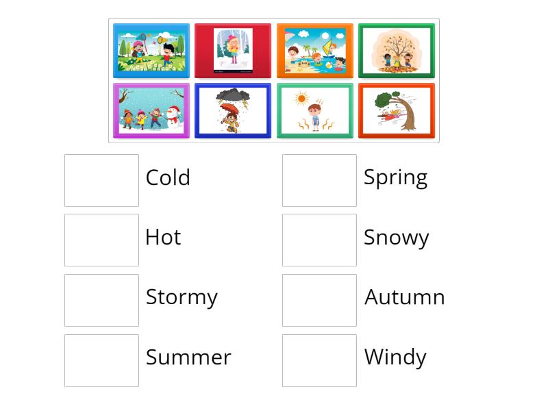 Weather and Seasons - Match up