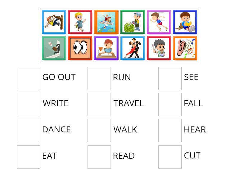 REGULAR AND REGULAR VERBS - Une las parejas